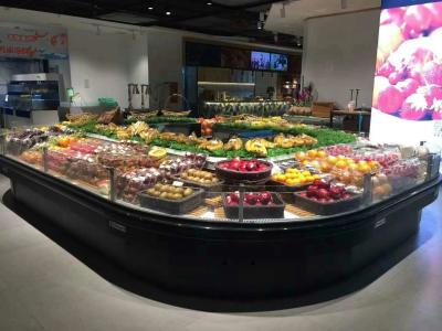 China 12FT Long Supermarket Self Service Fridge Automatic Defrost For Meat And Fish for sale