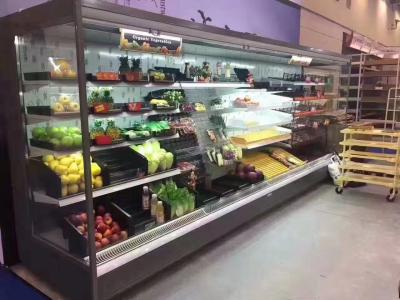 China Multideck Open Display Chiller For Hypermarket With Brilliant LED Lighting for sale