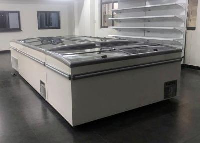 China Heavy Duty Commercial Island Display Fridge Static Cooling With Baskets for sale