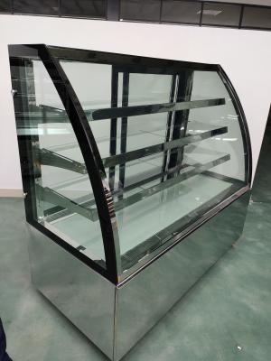 China Sliding Glass Refrigerated Bakery Display Case 410l Display Volume 220v / 50h for sale