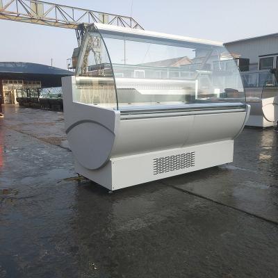 China Auto Defrost Deli Chiller Display Cabinet 110L Volume For Fish Meat Sausages for sale