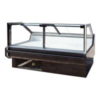 China Plug In Supermarket Self Service Display Fridges With Front Lift Up Straight Glass Door for sale
