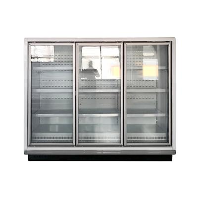China Glass Door Multideck Display Fridge Refrigerator For Dairy And Sausages for sale