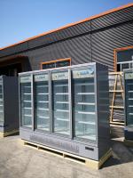 China Stylish Swing 	Upright Glass Door Fridge Commercial Beverage Refrigerator Glass Door for sale
