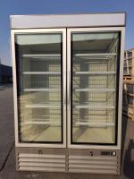 China Plug-In Frost Free Commercial Beverage Refrigerator Glass Door With R290 Refrigerant for sale