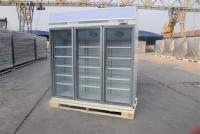 China 3 Door Restaurant Upright Glass Door Fridge Ventilated Cooling System For Drinks And Beverages for sale