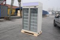 China Double Upright Glass Door Fridge Commercial Refrigerator Swing Glass Doors for sale