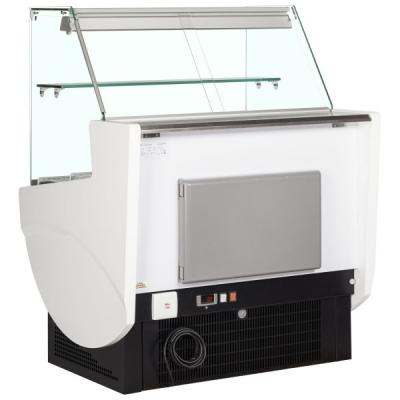 China Fan Cooling Deli Refrigerated Display Case Slim Serve Over Counters Automatic Defrost for sale