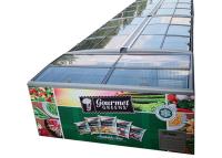 China Supermarket Island Display Merchandiser Chest Freezer With Static Cooling System for sale