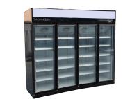 China Glass 4 Door Display Refrigerator 1700L R134a Upright GLASS DOOR FRIDGES, FREEZERS & COOLERS for sale