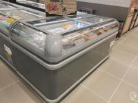 China Frozen Food Refrigerated Supermarket Island Freezer for sale