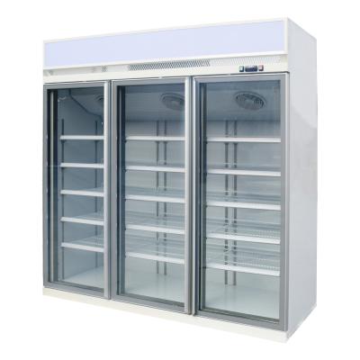China R404a 1260L Triple Glass Door Merchandiser Freezer for sale