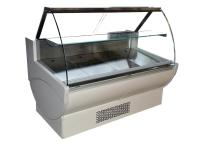 China Fan Cooling 85L Curved Glass Deli Display Fridge for sale