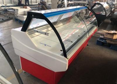 China Automatic Defrost Refrigerated Serve Over Display Counter Fan Cooling 1.0 mts for sale