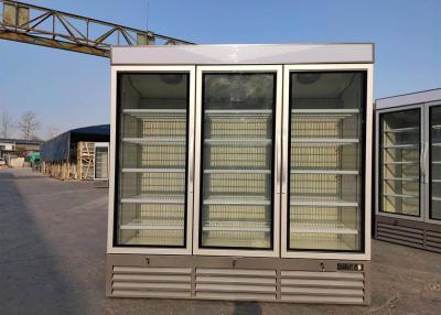 China 3 Door Glass Commercial Merchandiser Display Freezer Upright Triple Door for sale