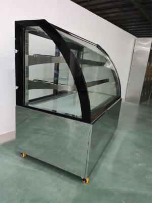 China Curved Refrigerated Bakery Display Case Using Secop Compressor for sale