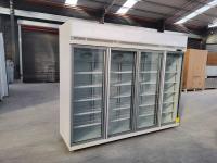China Tecumseh Compressor Upright Display Freezer Self Contained for sale