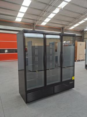 China Auto Defrost Ice Cream Upright Display Freezer Selfclosing Swing for sale