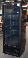 China Ventilated Cooling Upright Glass Door Freezer For Ice Cream for sale