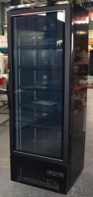 China Ventilated Cooling Upright Glass Door Freezer For Ice Cream for sale