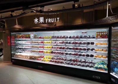 China Remote Compressor Open Display Refrigerator Auto Defrosting for sale