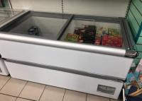 China Mechanical Thermostat Open Top Island Freezer Static Cooling for sale