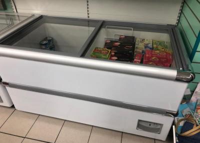 China Mechanical Thermostat Open Top Island Freezer Static Cooling for sale