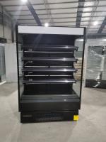 China Grocery Store Beverage Dairy Upright Display Fridge With LED Lighting for sale