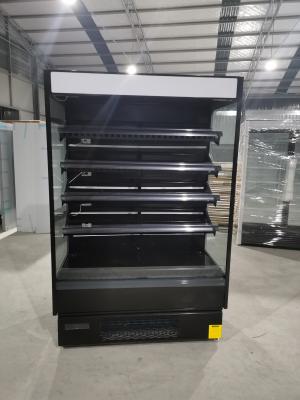 China Grocery Store Beverage Dairy Upright Display Fridge With LED Lighting for sale