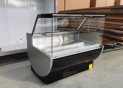 China 2 Meters Serve Over Display Counter With Lift Up Right Glass for sale