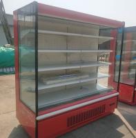 China Auto Defrost 2 Metre Open Air Wall Chiller Upright Supermarket for sale