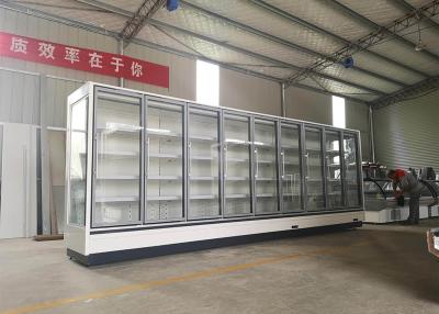 China EBM Fan Motor Open Front Remote Multideck Display Fridge Auto Defrosting for sale