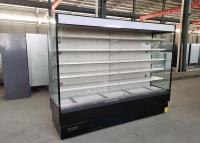 China Plug In Multi Deck Vertical Open Display Chiller AIr Cooling 2560mm for sale
