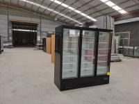 China 15PCS PVC Coated R404a Display Showcase Chiller With Three Glass Door for sale
