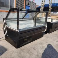 China Front Straight Lifting Up Glass Door 220L Deli Display Fridge R290 Refrigerant for sale
