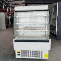 China Semi Vertical Multi-Deck Plug In Open Display Chiller With Night Curtain for sale