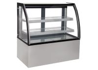 China Commercial Cafe Cake Display Fridge With Curved Anti-Fog Glass for sale