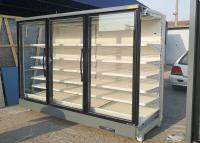China Hypermarket Commercial Glass Door Chiller 5 Shelves For Beverage Beer Drink for sale