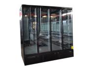 China 1700L 4 Door Vertical Refrigerator Bottom Mount R290 All Black for sale