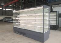 China Supermarket Beverage Open Display Fridge R290 With Plug In Embraco Compressor for sale