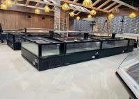China Four Side Horizontal Glass Combined Island Freezer Static Cooling R290 for sale