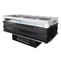 China R404a EBM Fan Motor Island Freezers With Temperature Performance for sale
