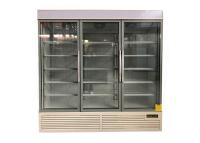 China R290 Upright Display Freezer Flat Glass Door 1380L Energy Efficient for sale