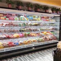 China R404a Open Front Display Fridge For Vegetable Dairy And Beverage for sale