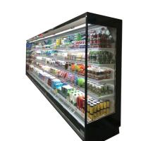 China Commercial Refrigerated Cabinet With Full Glass Sides And Side Mounted Lights for sale
