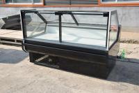 China Fish Fresh Meat Display Chiller R404a Refrigerated With Glass Endpanel for sale