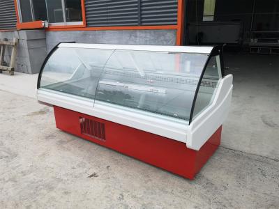 China Commercial Fan Cooling Refrigerated Showcase For Deli Food And Frozen Food for sale