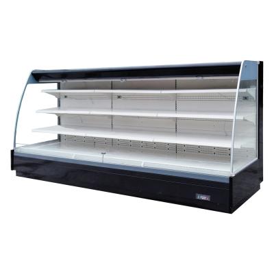 China Commercial Supermarket Refrigerated Open Display Cabinet For Fruits for sale