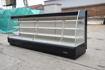 China Transparent Glass Open Display Fridge Energy Saving For Drinks for sale