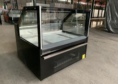 China 1250mm plug in Serve over display counter with front lift-up Straight glass door for sale